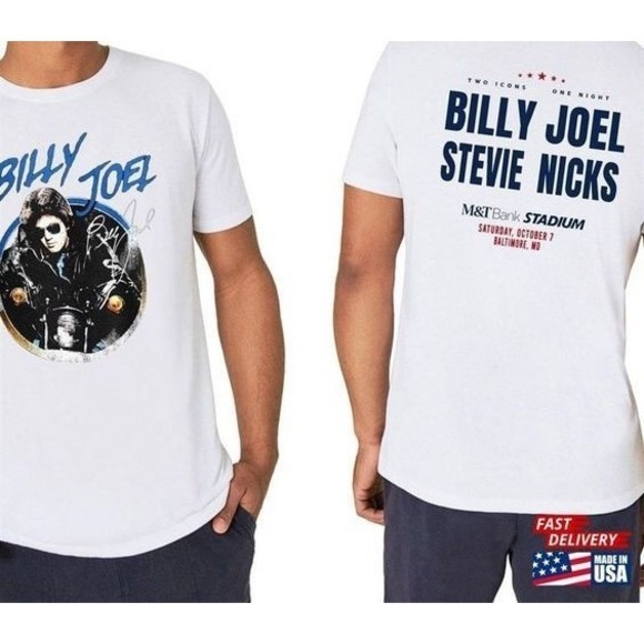 Margaret | Shirts | Billy Joel Shirt Signature Stevie Nick Tour 2 Sided ...